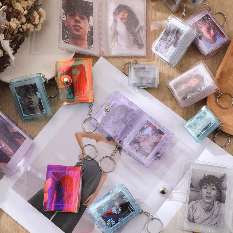Daisy Mini Album Keychain Pocket Interstitial Album ID Photo Storage ...