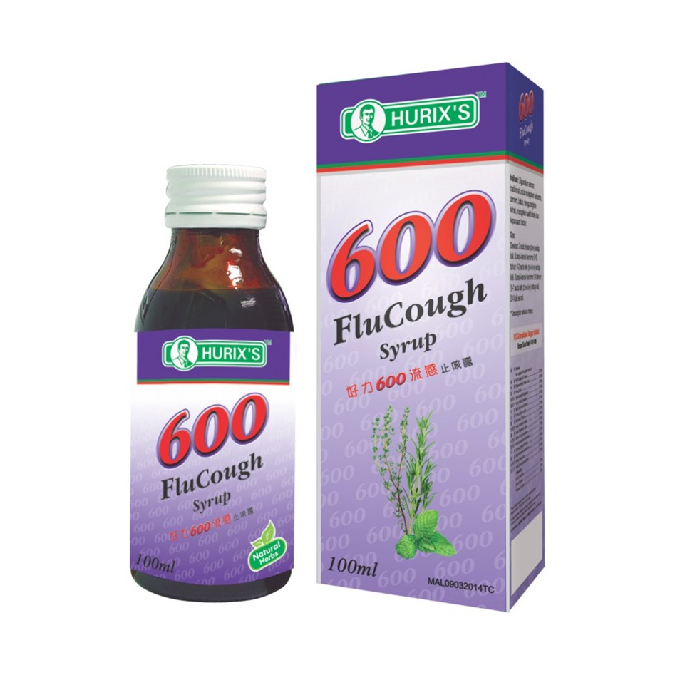 Hurix's 600 FluCough Syrup (100ml) | Shopee Malaysia