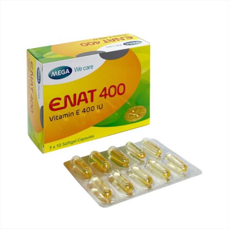 Enat 400 oral tablet - Natural Vitamin E 400UA box of 30 capsules ...