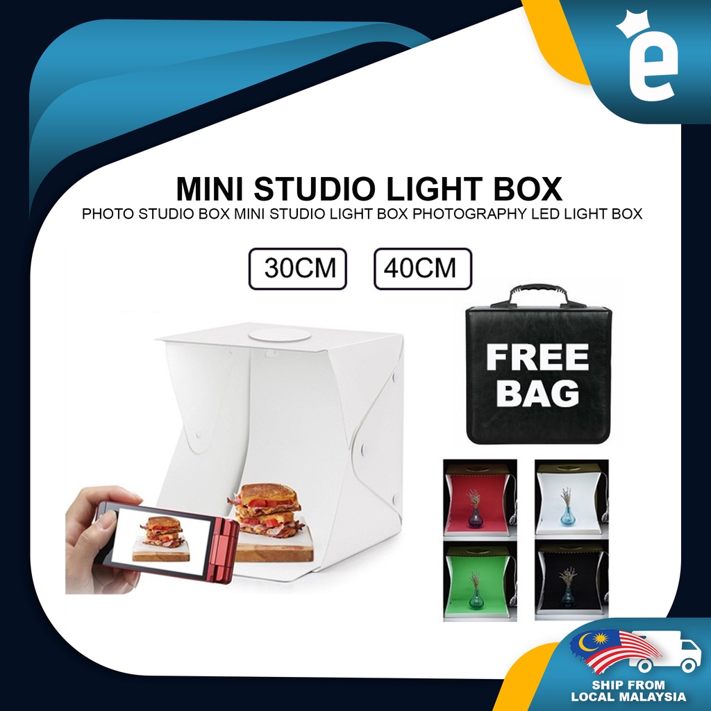 30cm & 40cm 4GL Button Version Photo Studio Box Mini Studio Light Box ...