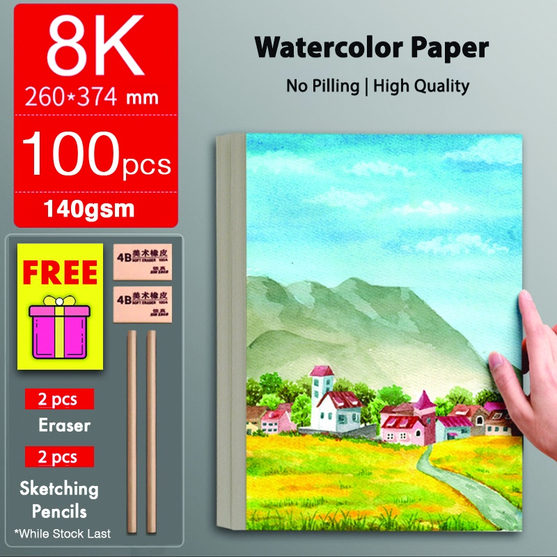 Tropical Blue Watercolour Paper Sketching Drawing Gouache Acrylic ...