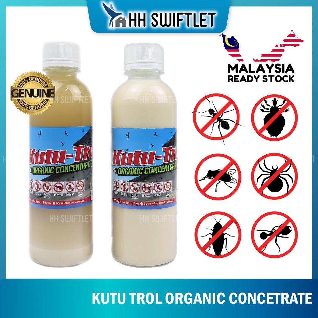 Kutu Trol Organic Concentrate for Swiftlet Farming Pest Control 250ml ...