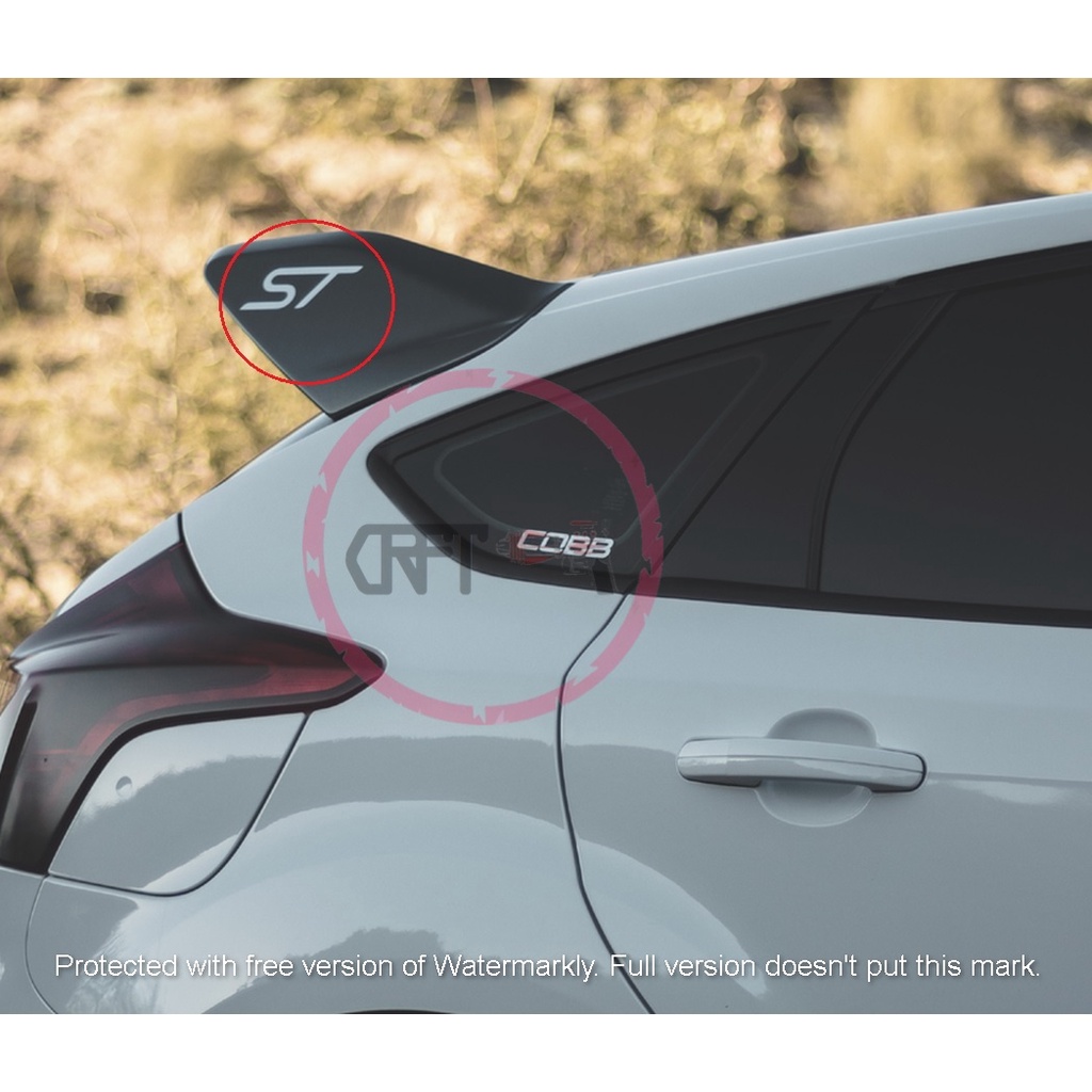 CFS374 2X PCS Ford Focus Fiesta ST Wing Logo Stiker Sticker Vinyl Decal ...