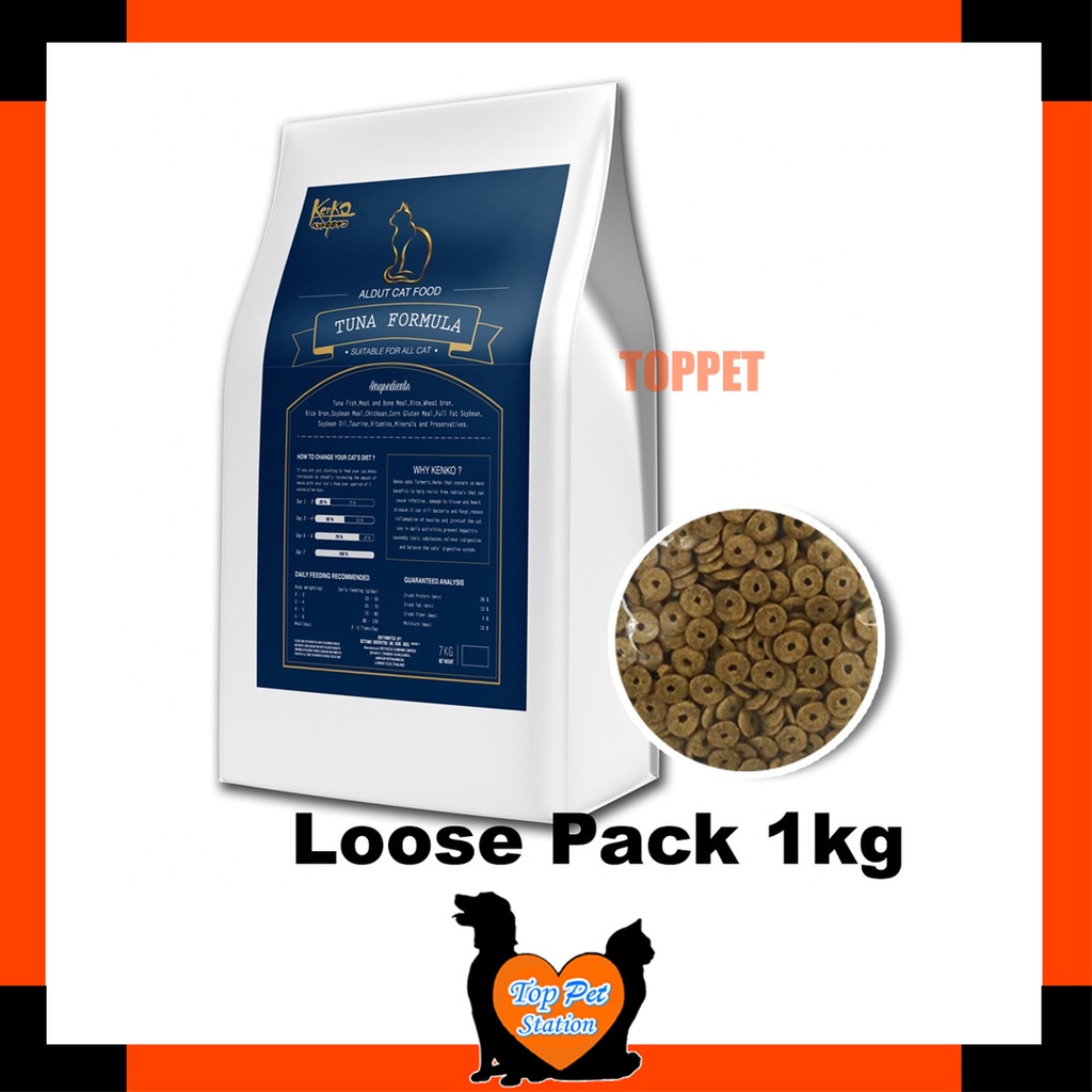 Kenko Cat Adult Tuna Flavour Loose Pack (1kg) | Shopee Malaysia