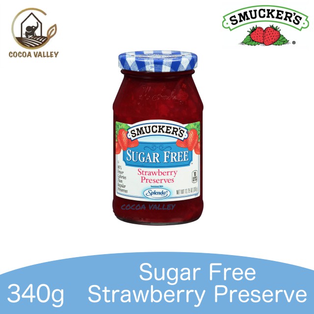 Smucker's Sugar Free Strawberry Preserves Jam 340g (Made in USA ...