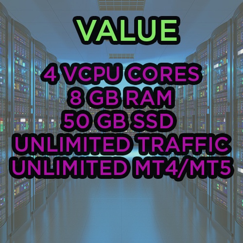 💽🔥Value SSD Forex VPS 4 vCores 8 GB RAM 50 GB SSD🔥High Spec🔥Chepeast ...
