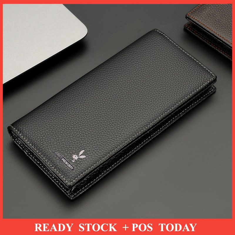 Men long wallet multi-function slim wallet cross pattern wallet vBFg ...