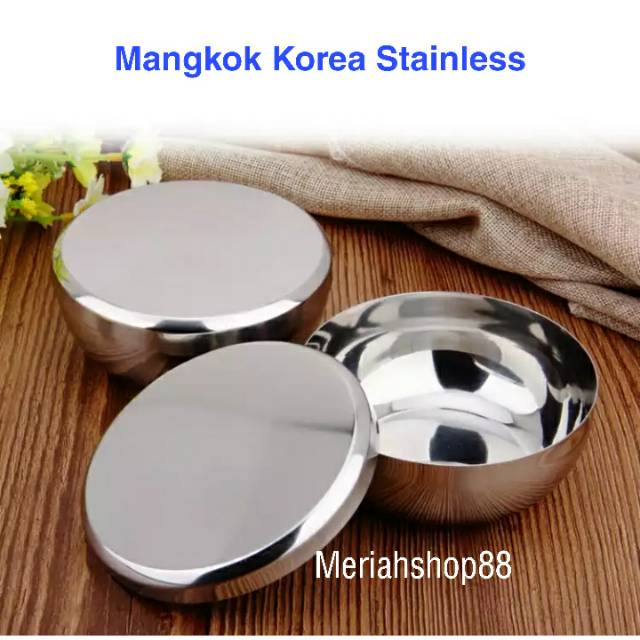 Korean Bowl Stainless Side Dish Rice Bowl Korean Rice Bowl | Shopee ...
