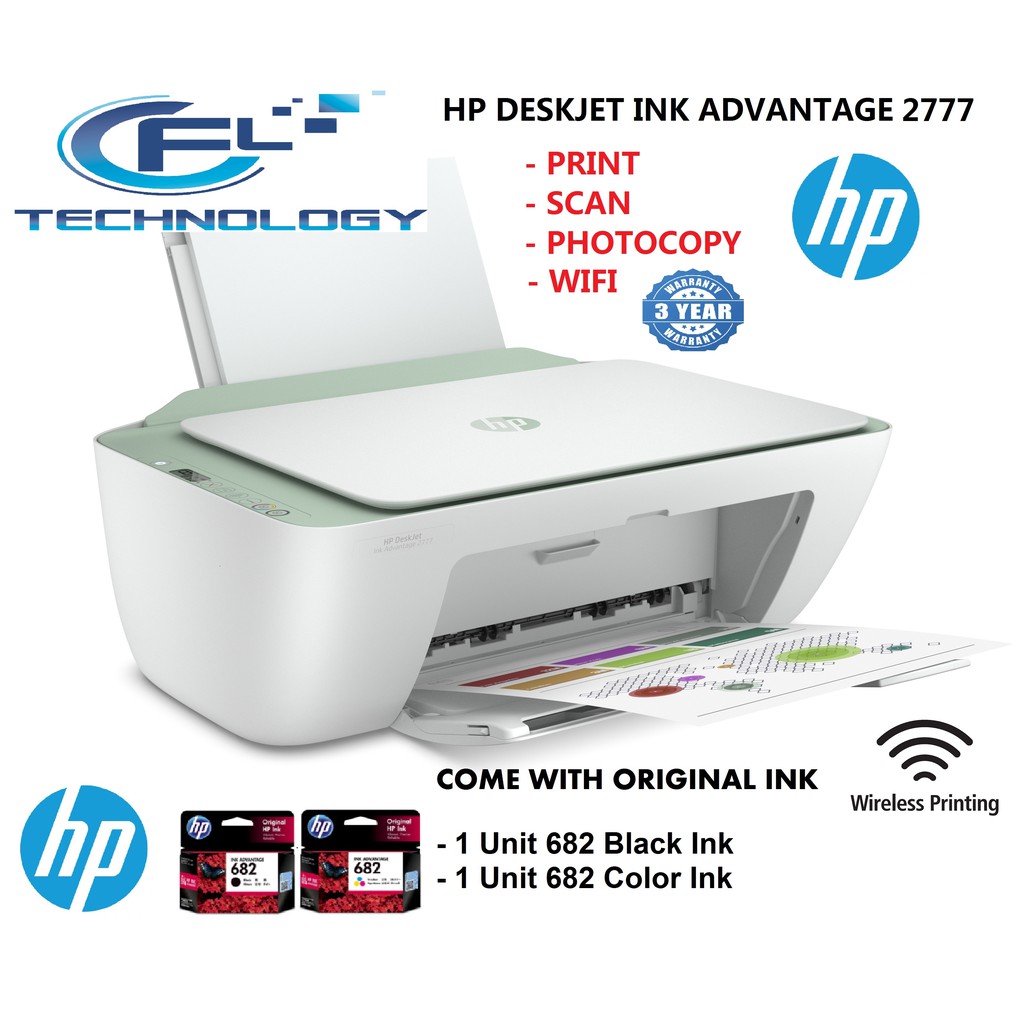 HP DESKJET INK ADVANTAGE 2777 | Shopee Malaysia
