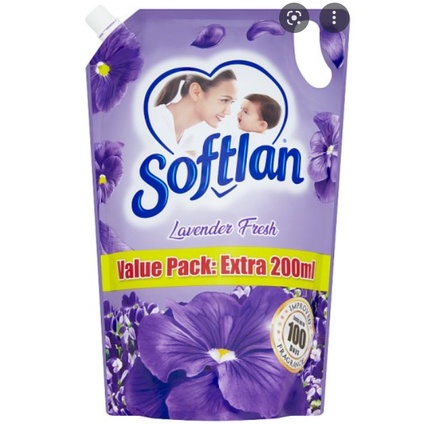 Softlan Fabric Softener Lavender Fresh Perfume Bloom Technology 1.6L ...