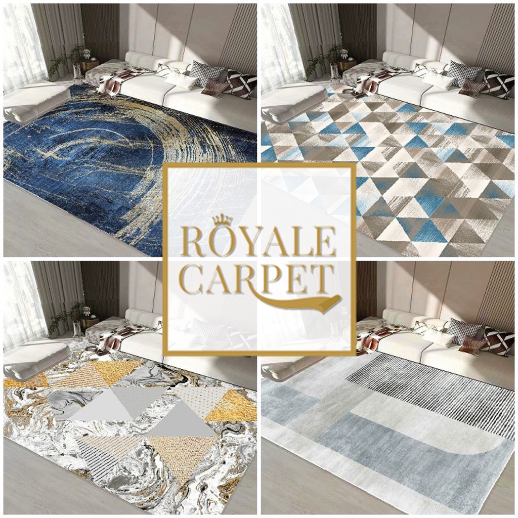 ROYALE CARPET Nordic Modern Scandinavian Carpet Karpet Velvet Design ...
