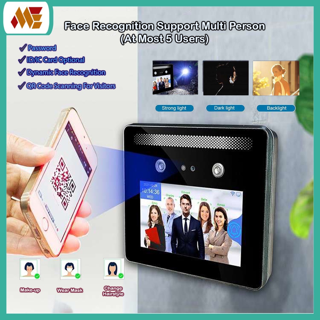 Attendance Door Access Control System Face Identification 5 Multi ...