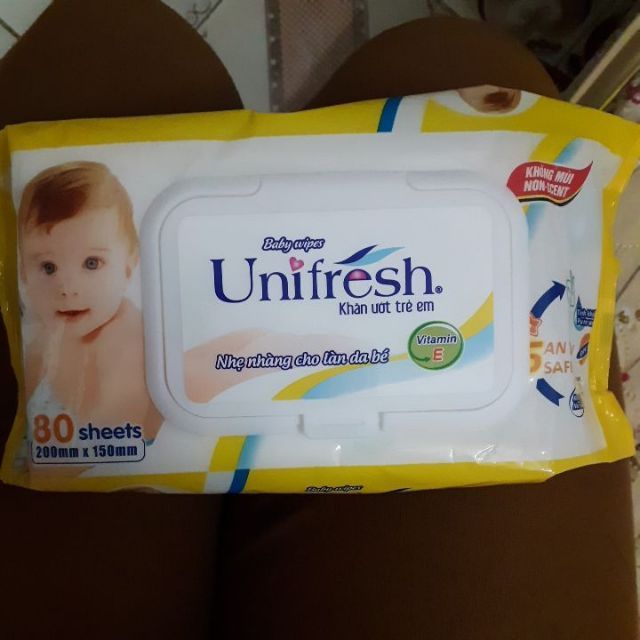 Unifresh 80 viamin E Wet Wipes For Children (80 sheets / Pack) | Shopee ...