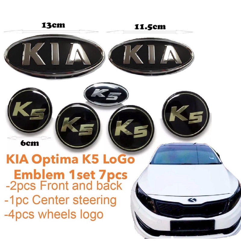 Kia Logo Kia Forte Optima K5 Logo Emblem Wording Kia | Shopee Malaysia