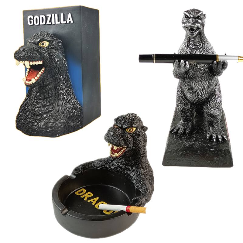 3Styles Godzilla vs Kong Godzilla 2 Resin Storage Ashtray Box/ Tissue ...