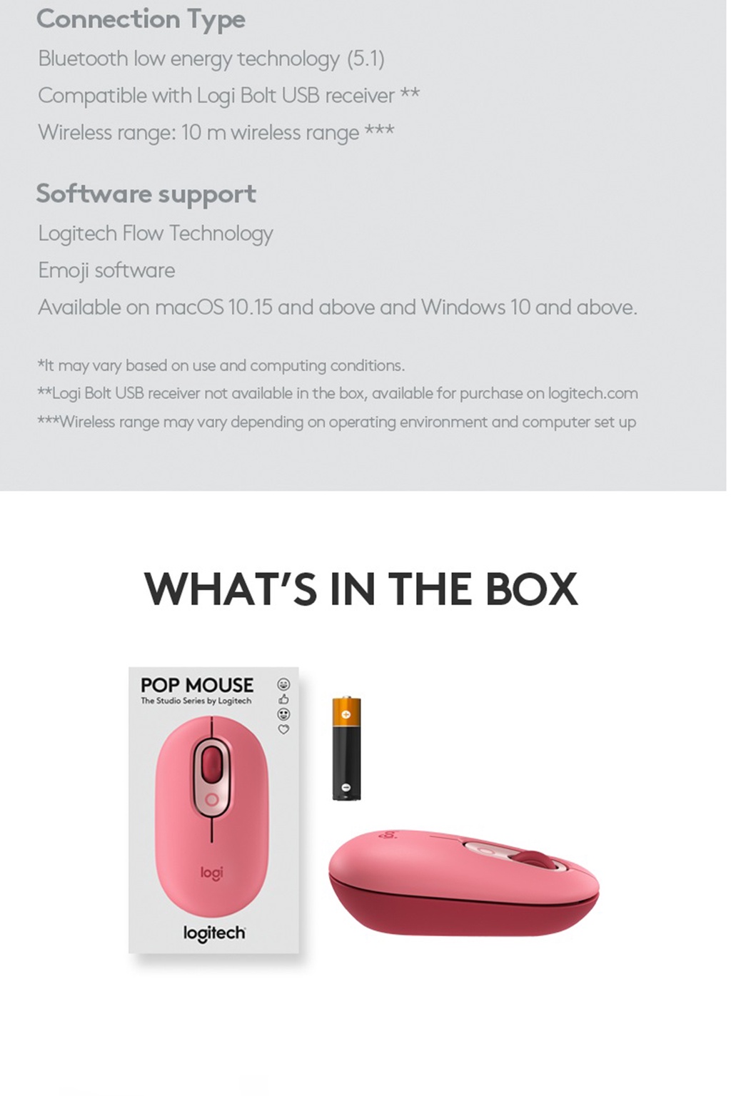 Logitech Pop Wireless Mouse with Customizable Emojis | Shopee Malaysia