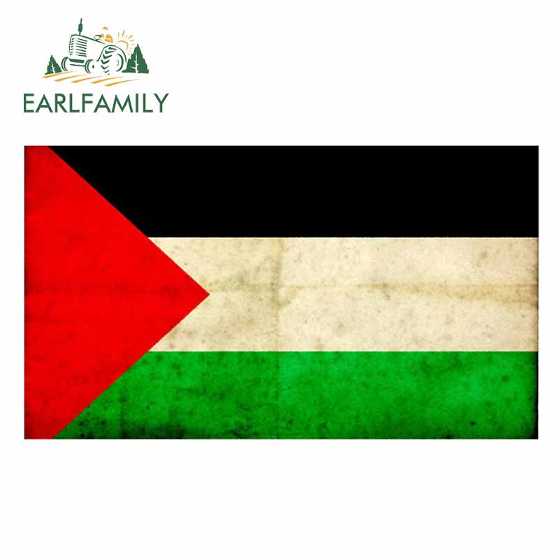 EARLFAMILY 13cm x 7.5cm Decals Palestine Flag Car Stickers Scratch ...
