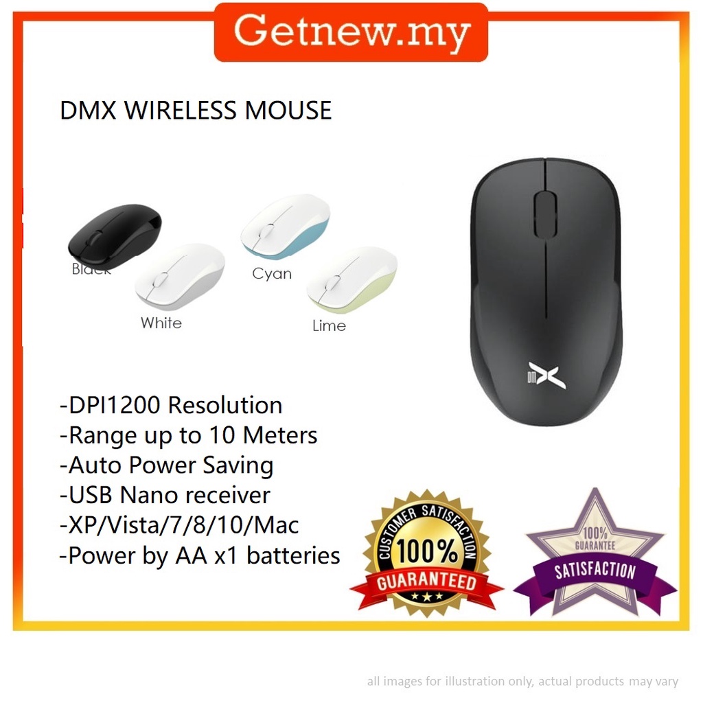DMX Simple & Fashion/ Smart Power Saving MS-D22 Wireless Mouse | Shopee ...
