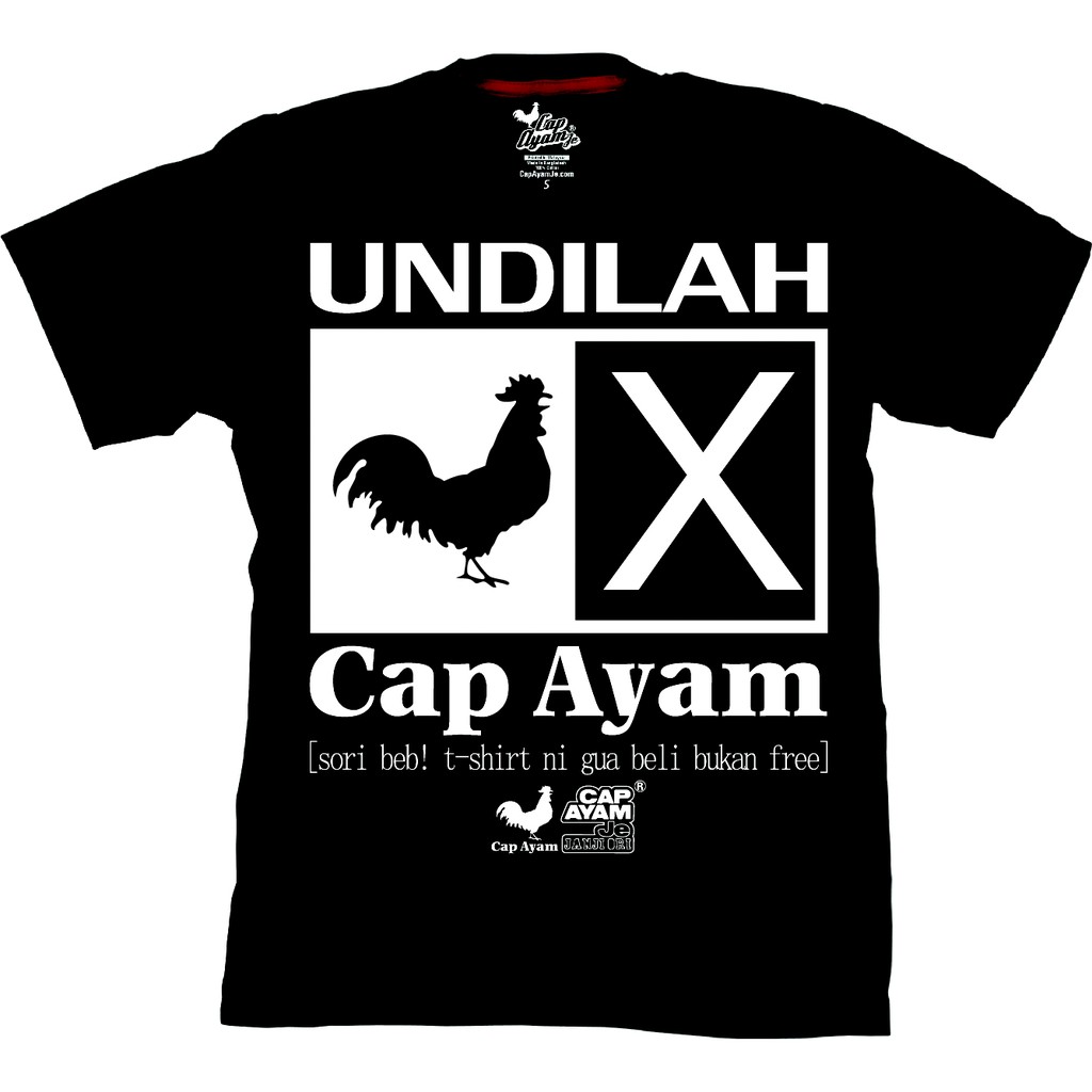 CAP AYAM | Undilah Cap Ayam #UndilahCapAyam#BigSize | Shopee Malaysia