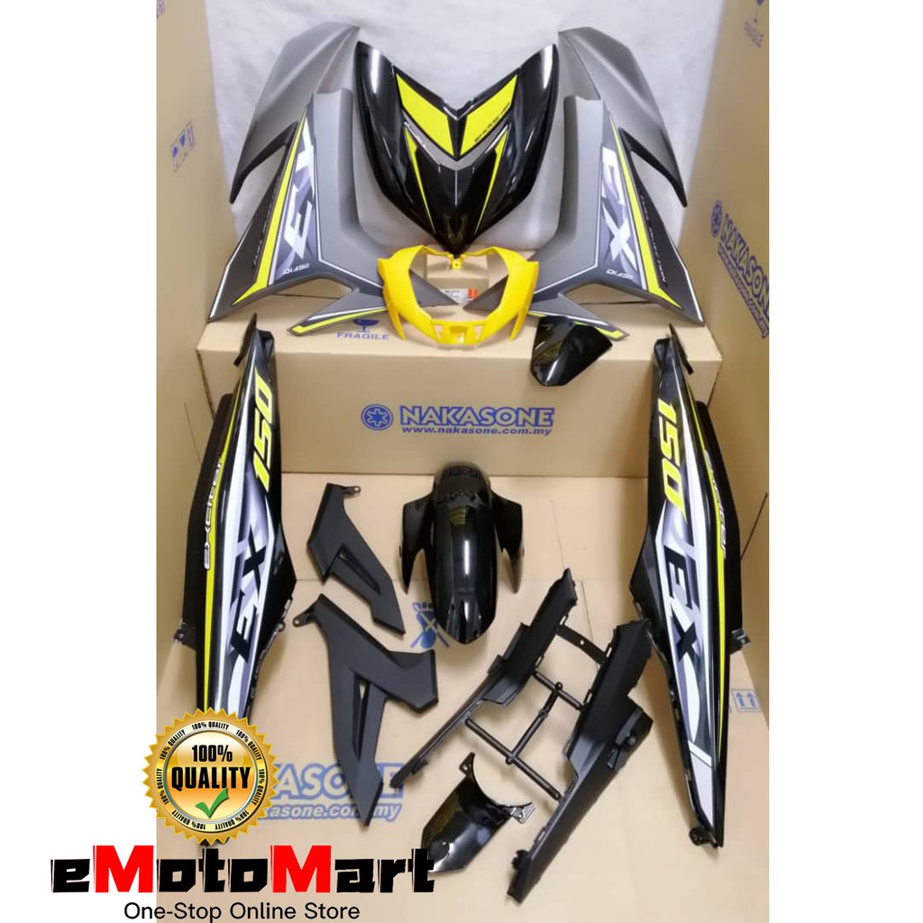 YAMAHA Y15ZR V1 Y15ZR V2 COVER SET EXCITER RC YELLOW #TANAM STICKER COVER SET | Shopee Malaysia