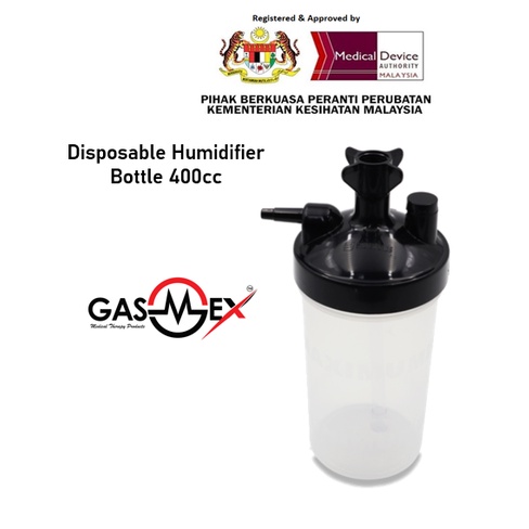 HUMIDIFIER BOTTLE OXYGEN BOTTLE FOR OXYGEN CONCENTRATOR 6PSI OR ...