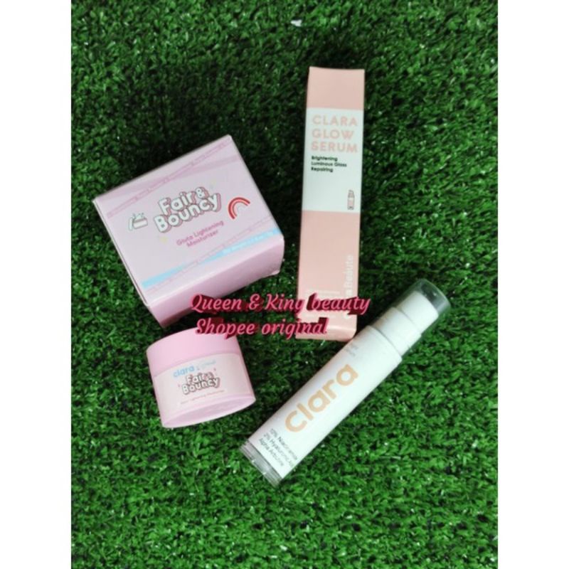 ORIGINAL HQ Clara Glow Serum / Clara Fair / clara set 2in1 fair and ...