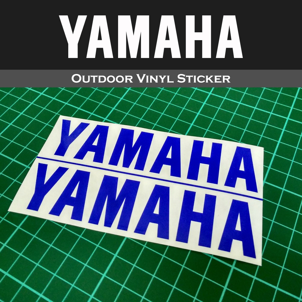 Yamaha Logo Vinyl Decal Car Sticker Motorcycle 2 Pieces | Shopee Malaysia