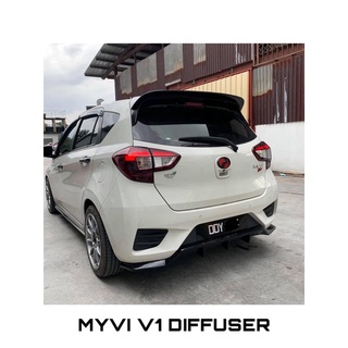 Perodua Myvi Gen3 & Facelift Rear Diffuser V1 V2 V3 | Shopee Malaysia