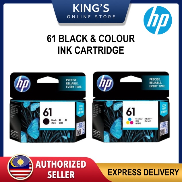 HP 61 Black and Color Original Ink Cartridge | Shopee Malaysia