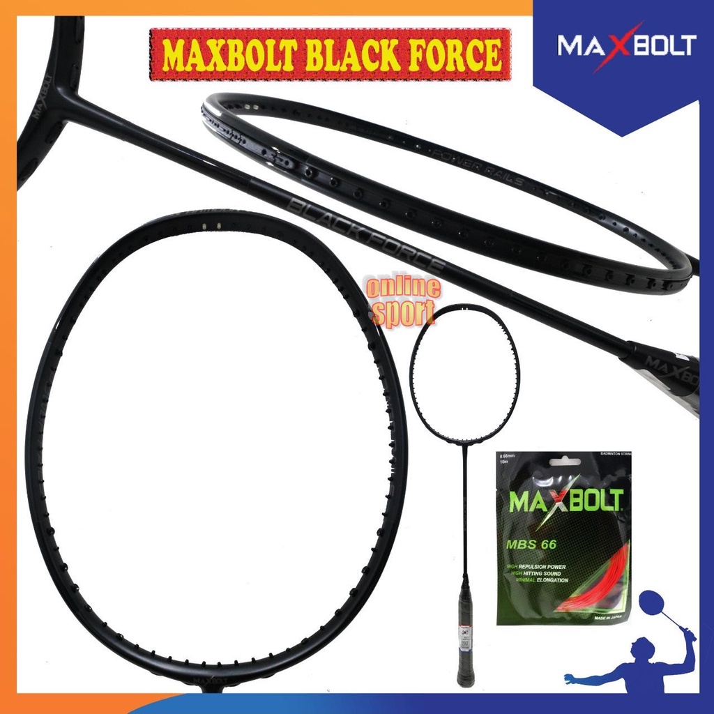 Maxbolt Black Force Badminton Racket MAXBOLT Black Force | Shopee Malaysia