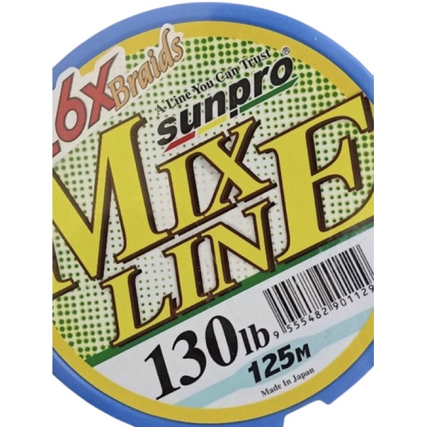 SUNPRO MIX LINE 16X BRAID (125M)(20LB - 130LB) Made in Japan 🇯🇵 ...