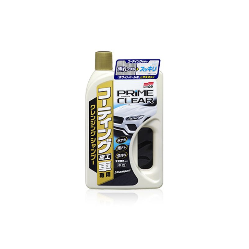 Soft99 / Soft 99 Prime Clear Shampoo -Cleansing Shampoo for Coated Cars ...