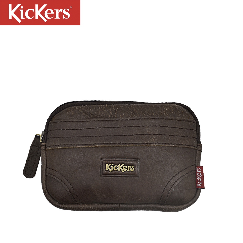 Kickers Genuine Leather Copper Logo Small Pouch #KIC-W-88836 | Shopee ...