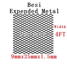 Expended Metal(Mesh)Diamond Mesh 4FT (Wire Mesh)(Jaring Besi)(Jaring ...