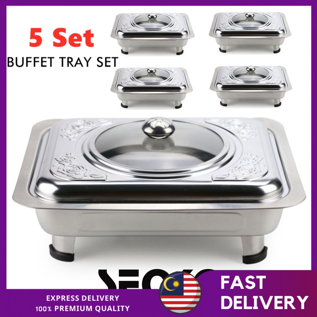 SEOKO KD035 - Set 5 Dulang Buffet 35x27 cm Kenduri / Catering | 5pcs ...