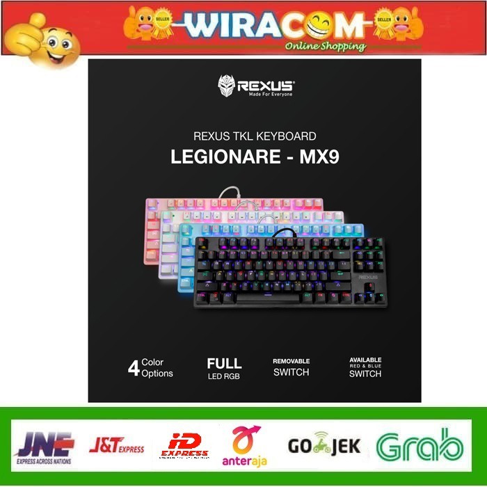 Rexus Legionare MX9 RGB TKL Mechanical Gaming Keyboard | Shopee Malaysia