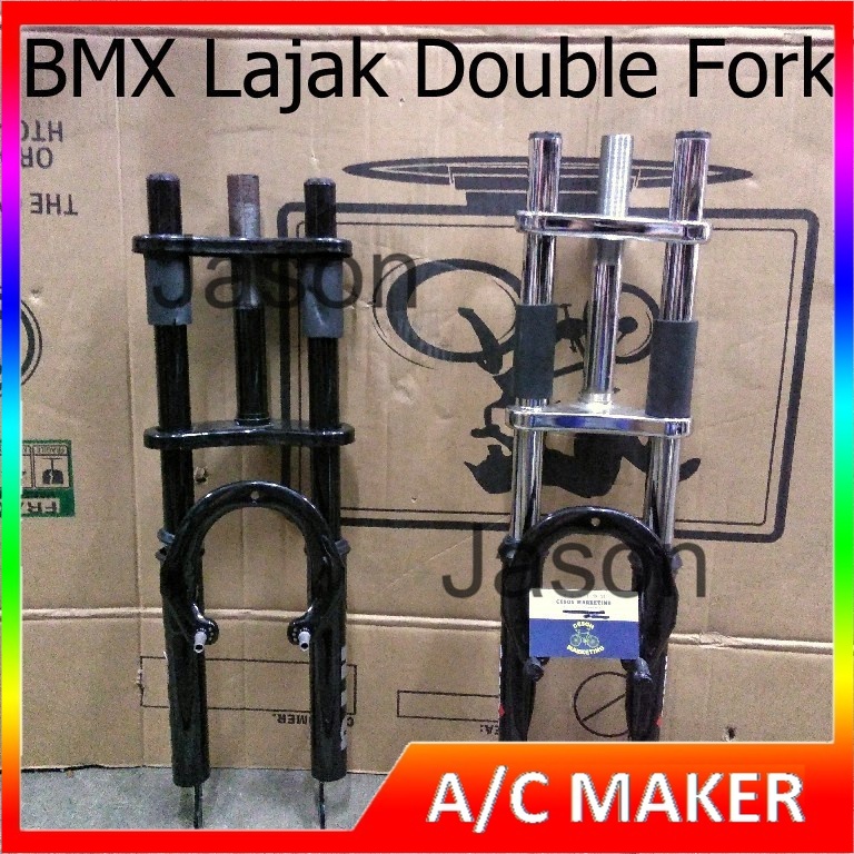 Fork Double BMX 20 Inci (Hidup) Suspensio Basikal Bicycle biasa size 20 ...
