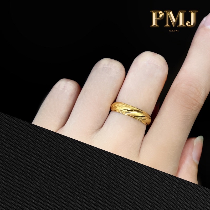 Perai Mega 916 Budget Ring Emas 916 CinCin Belah Rotan Ring Gold 916 emas Tulen | Shopee Malaysia