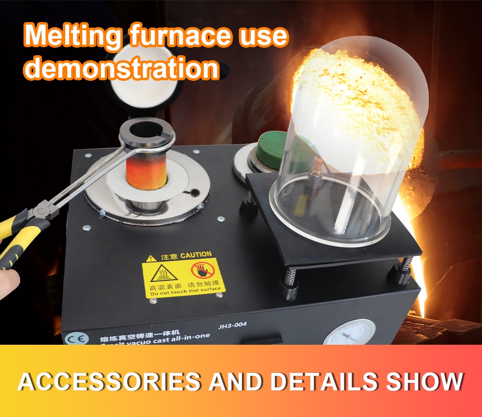 110V/220V 1-3kg Casting and Smelting Machine Large Digital Display High ...