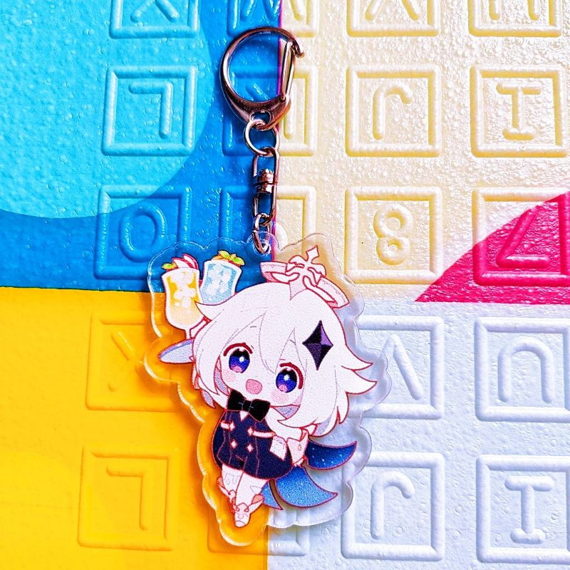 Paimon Genshin Impact M7 Mondstadt game character keychain | Shopee ...