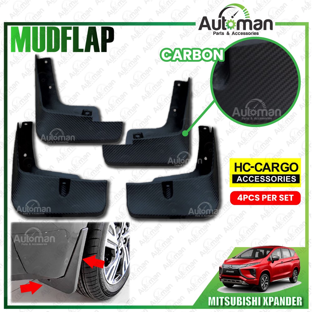 Hc Cargo Mitsubishi XPander 2020 Front Rear Soft Rubber Mudflap Mud ...