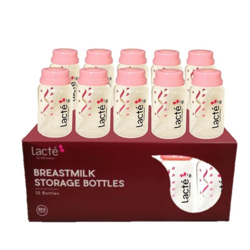 [Ready Stock] Lacte Breastmilk Storage Bottle 10's (BPA FREE) | Shopee ...