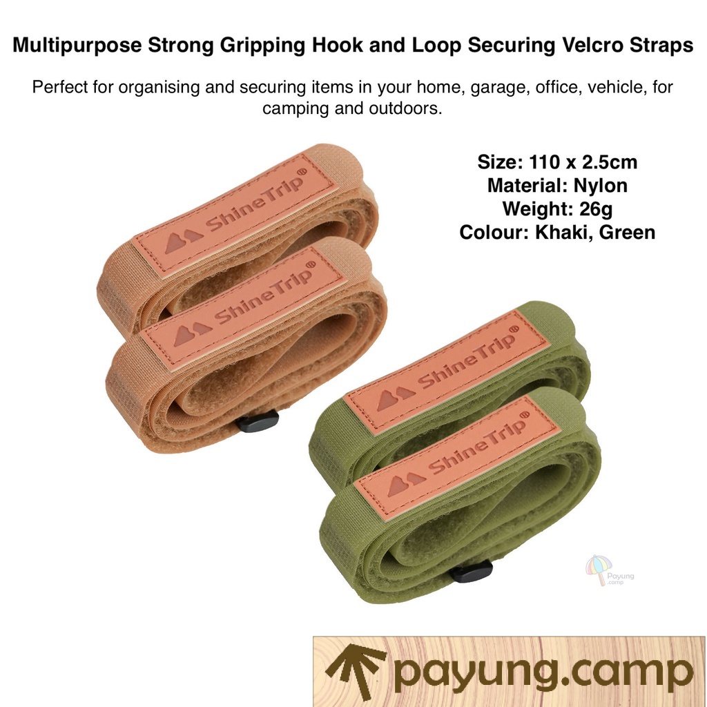 ShineTrip Multipurpose Strong Gripping Hook and Loop Securing Straps ...