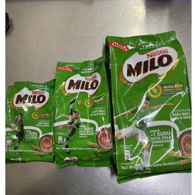 Nestle MILO Activ-Go Chocolate Malt Powder 200g,400g,900g | Shopee Malaysia
