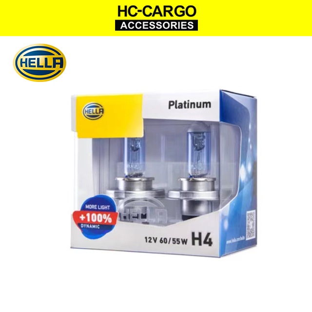 HELLA Platinum H4 Bulb 8GH 178 560-663 (2 bulbs) | Shopee Malaysia