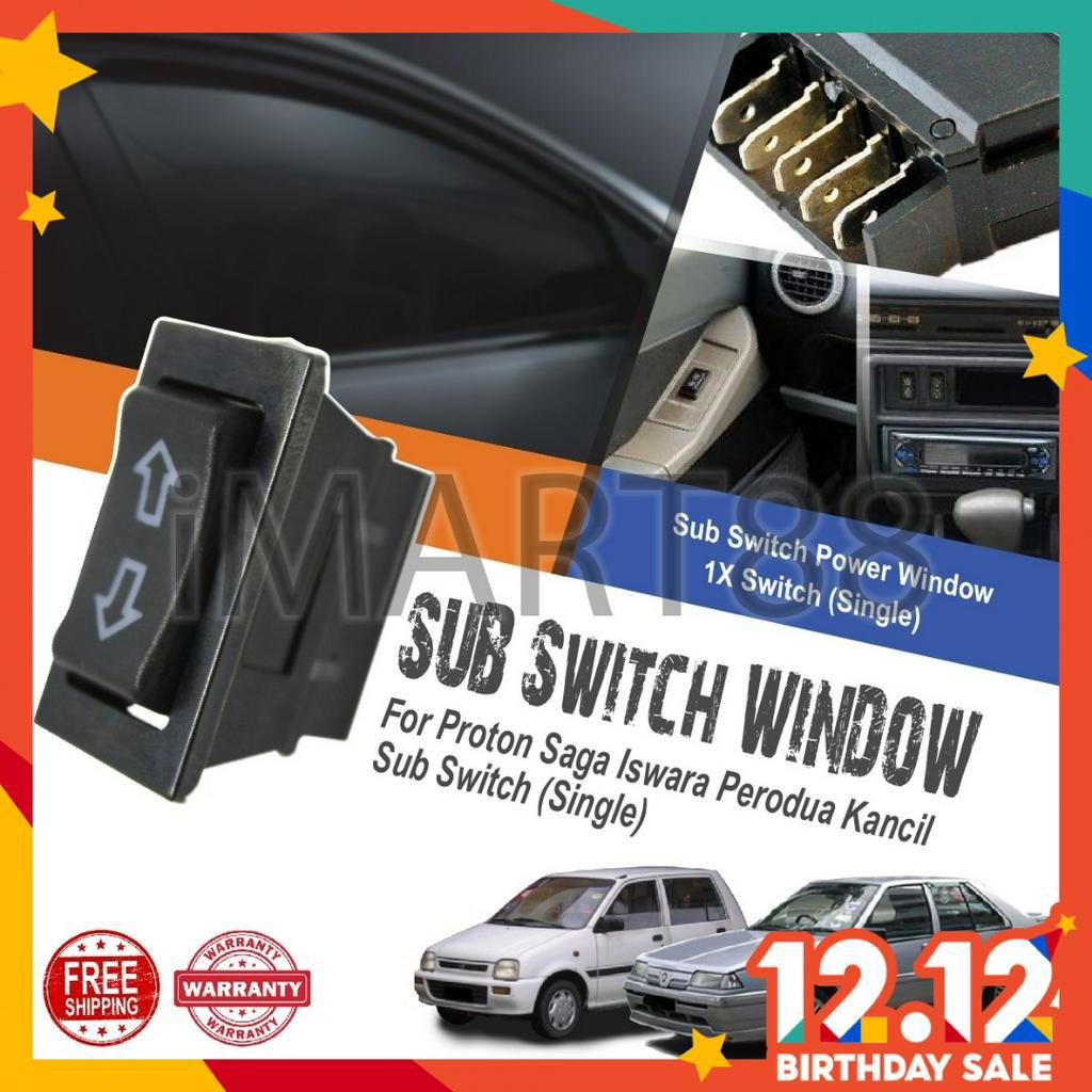 Perodua Kancil Proton Saga 5 Pins Sub Single Main Power Window Switch ...
