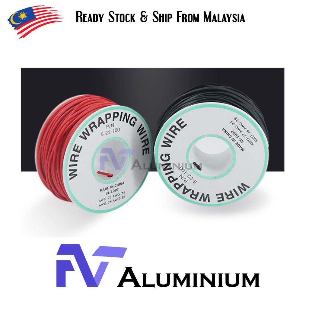 [ Roll ] AWG22 Single Core Wire Wrapping Wire Electrical Wire Tinned ...