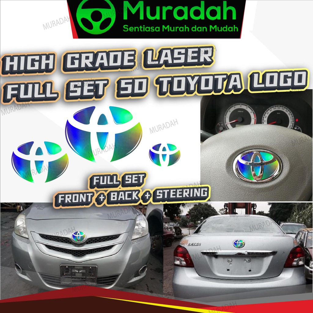 [Ready Stock]Vios 08-12 Dugong Ncp93 High Grade 5D Laser Timbul Toyota ...