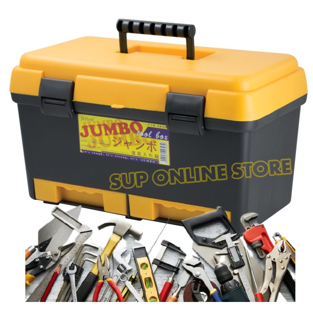 Jumbo Tool Box / Plastic Rectangular Tool box / Storage Box (Random ...