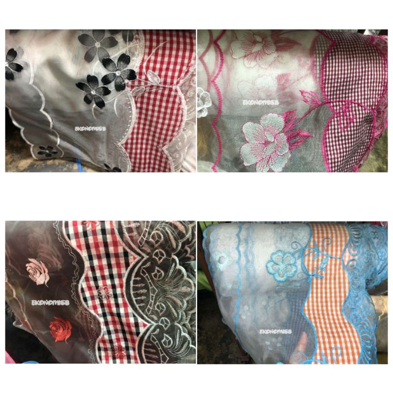 KAIN ANAK LANGSIR SULAM ORGANZA-20 INCI 🤗 | Shopee Malaysia